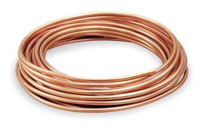 Streamline 617F Coil Copper Tubing, 1/2 In Outside Dia, 60 Ft Length ...