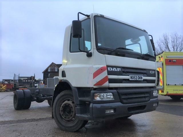 2003 DAF FA CF65.220 Tipper Chassis Cab,Steel Suspension | eBay UK
