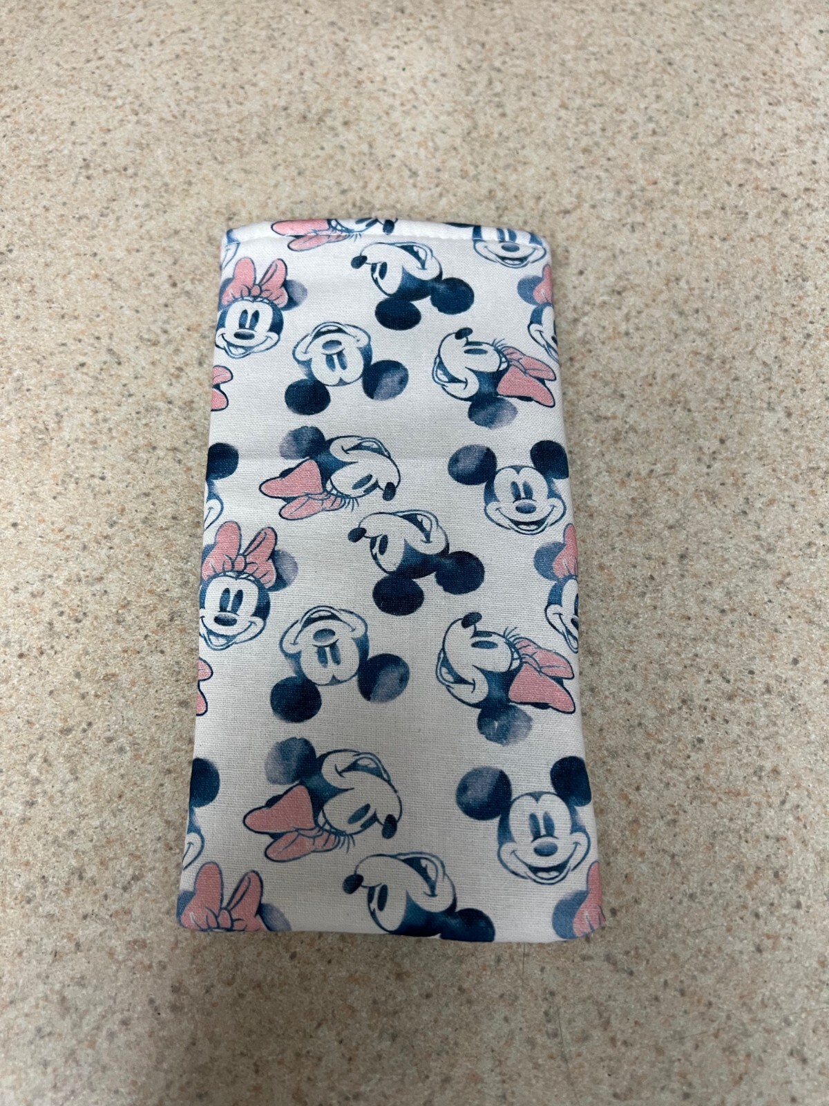 Sunglass / Eyeglass Soft Fabric Case - Mickey & Minnie Mouse Heads ...