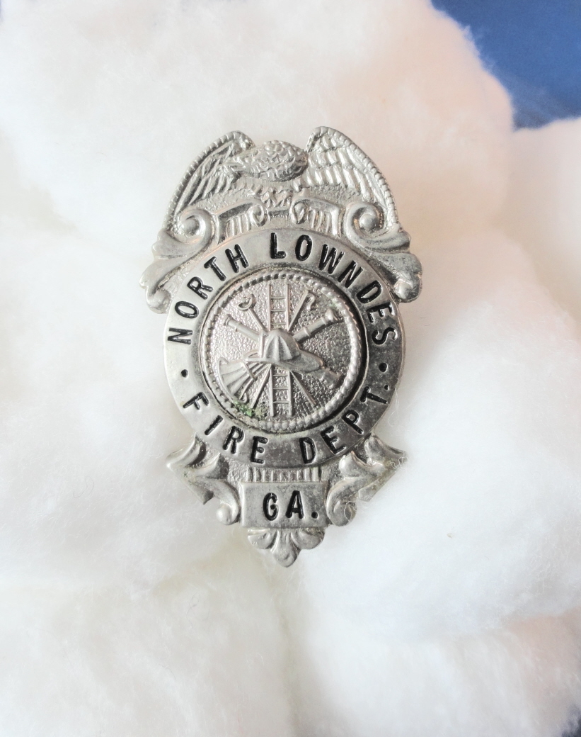 Vintage - North Lowndes County GA Fire Department Cap Emblem - | eBay