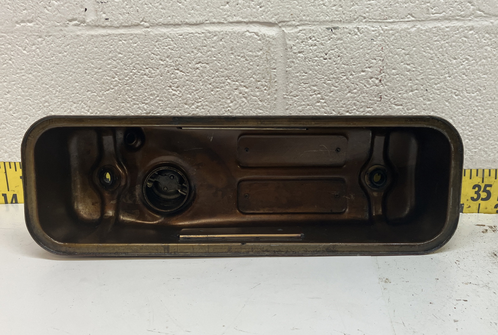 Used OEM 4 Cylinder Valve Cover with Oil Cap + Plates 1955-1962 MG MGA ...