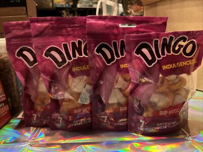 Dingo Indulgence Rawhide Cheese Snack Chew for Dogs, 28 Count Mini ...