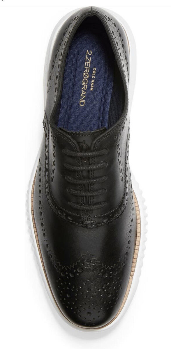 Cole Haan Men's 2.Zerogrand Wingtip Black Leather Oxford Cole Haan Men's 2.Zerogrand Wingtip Black Leather Oxford
