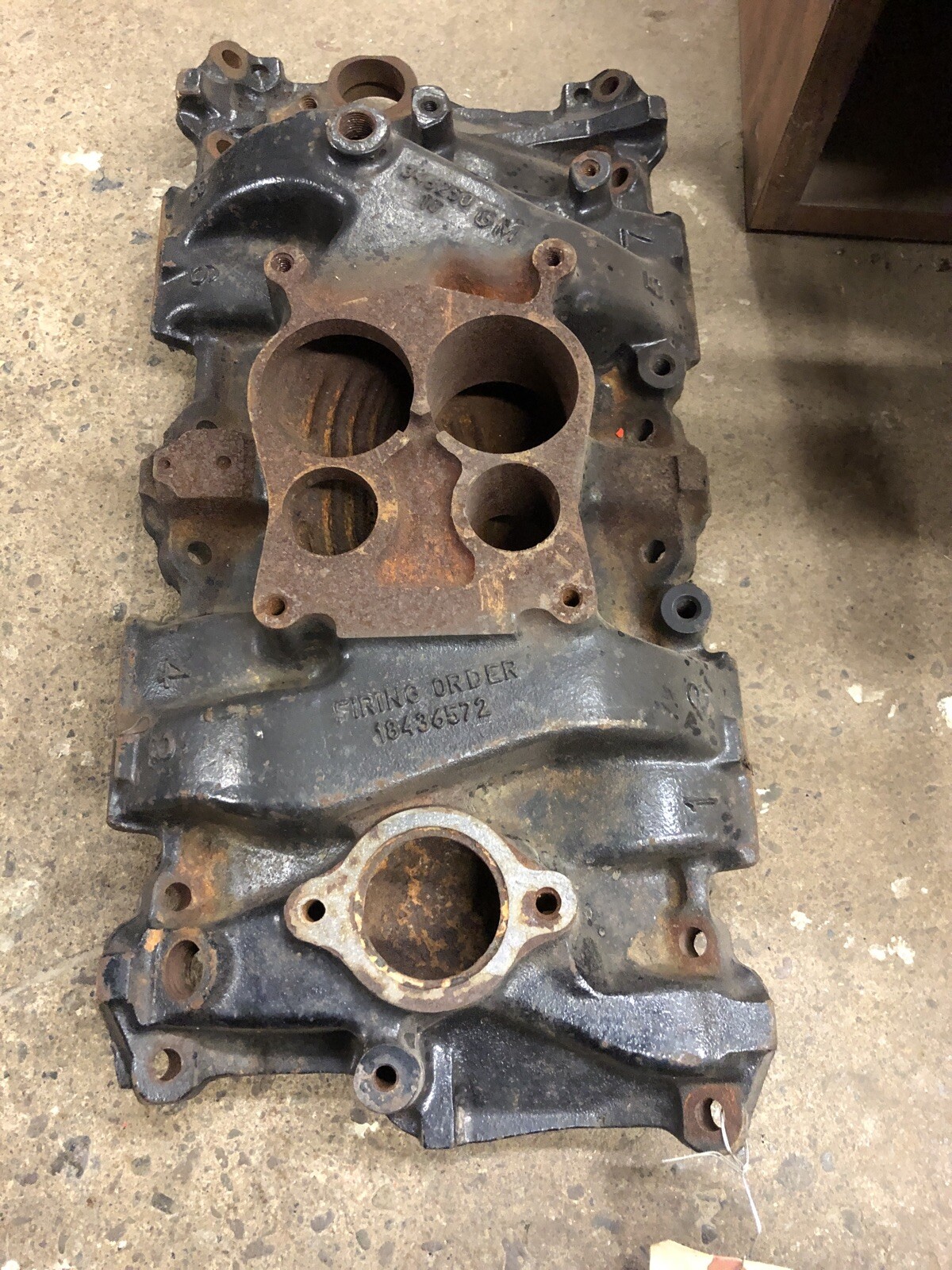 1979 79 Camaro Nova Chevy 350 4 Bbl Intake NO EGR Intake Manifold ...