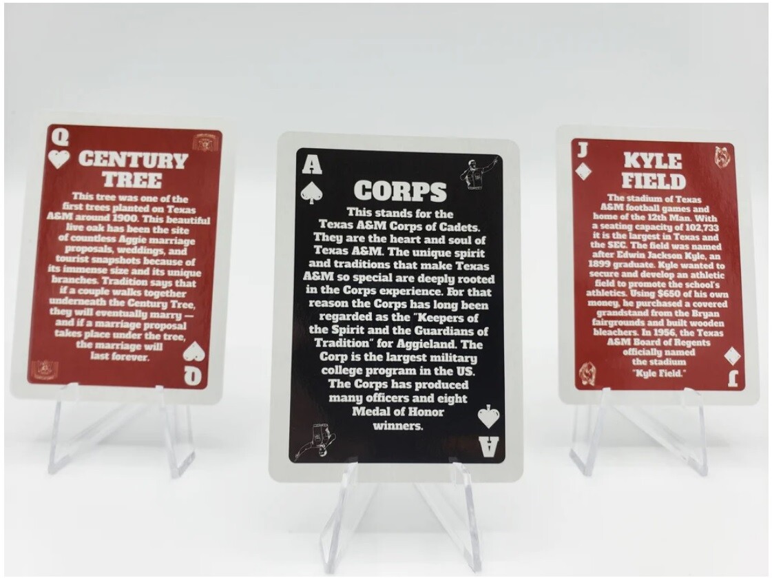 Texas A&M University TAMU Aggies Aggie Traditions Deck of Playing Cards ...