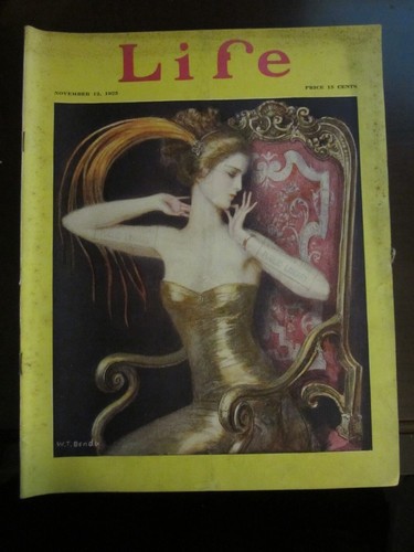 Life Magazine November 1925 Woman in Gold W.T. Benda Art Deco 39 | eBay