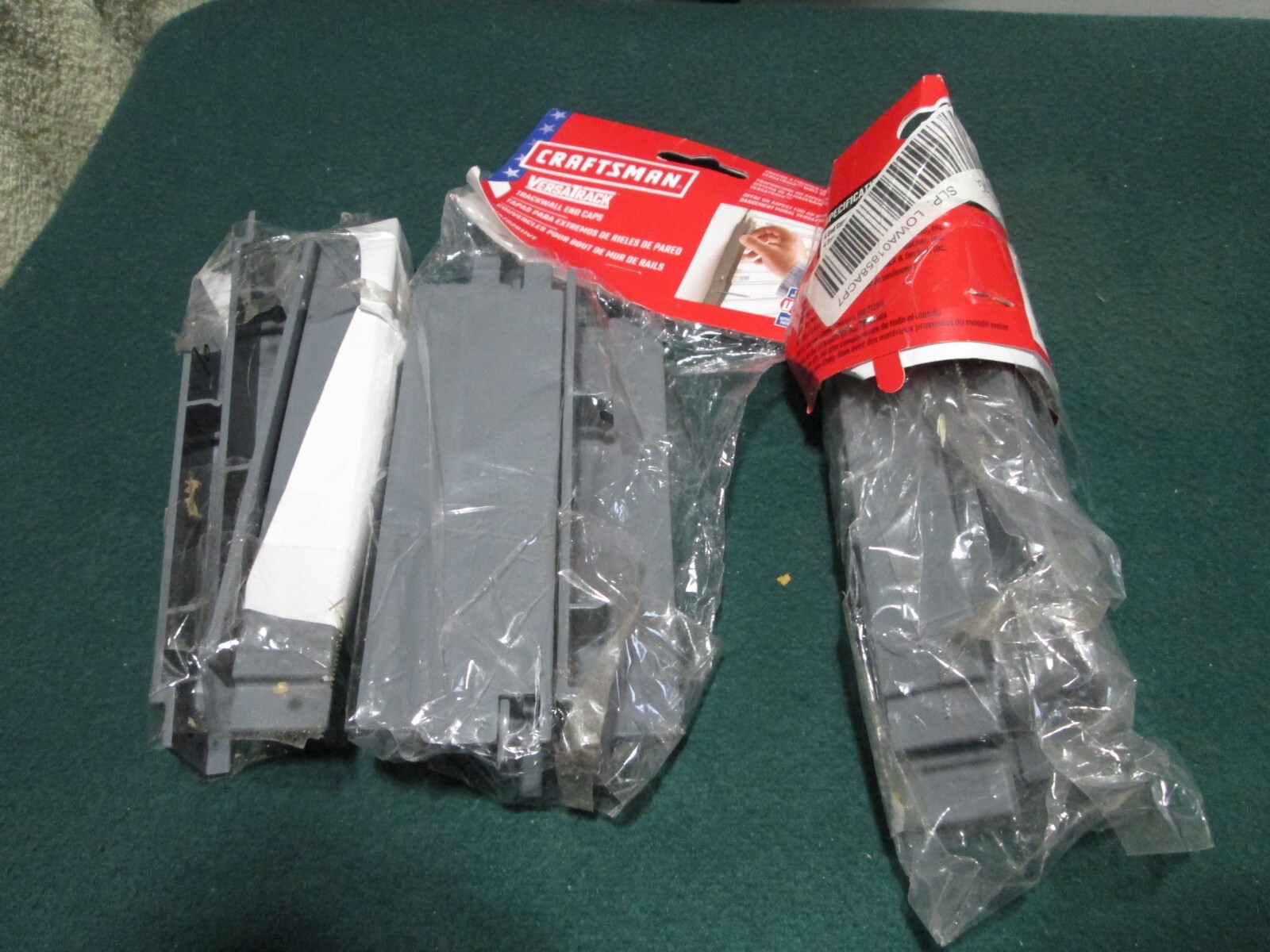 Craftsman VersaTrack End Caps Set 4 Trackwall Wall Storage System 2 ...