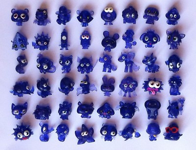 MOSHI MONSTERS SERIES 1 PURPLE SPARKLY GLITTER Choose Ultra Rare Retro ...