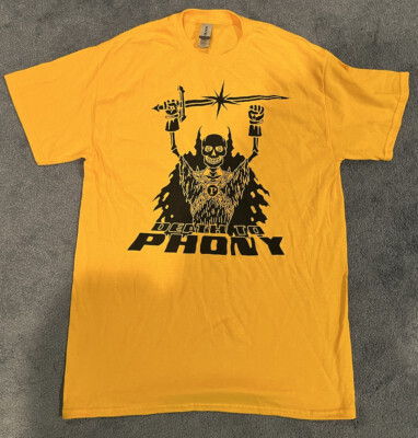 PHONY (aka Neil Berthier) yellow band shirt, size medium | eBay