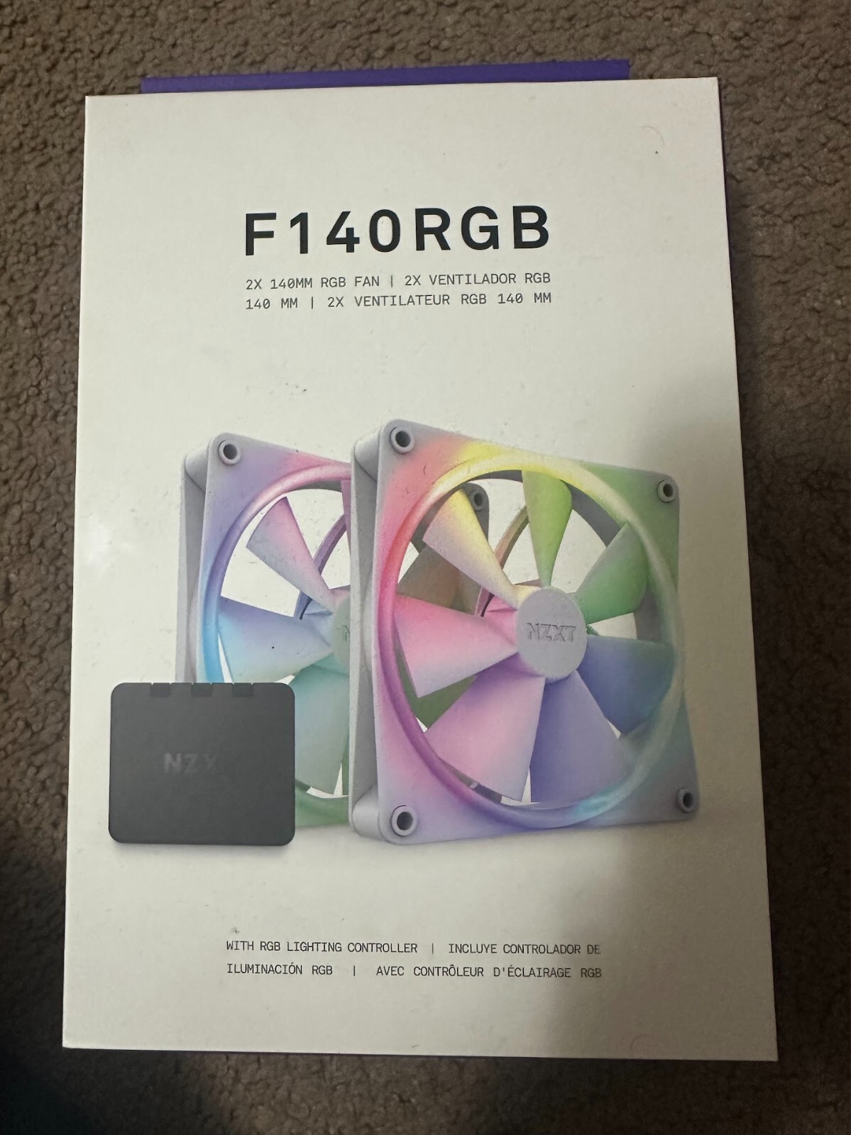 NZXT F140 RGB DUO 140mm Case Fan - White (2-Pack) with RGB Lighting ...