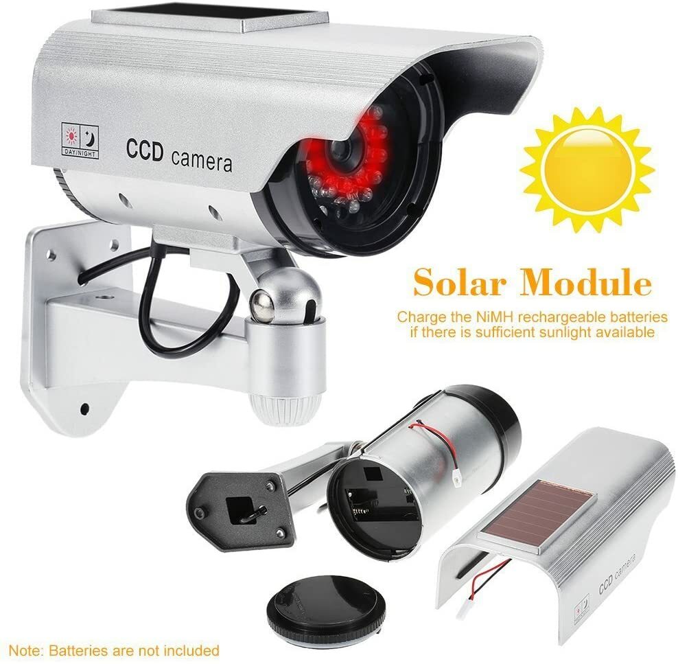 Solar Powered Fake Security Cameras Cheap Solar Powered Waterproof