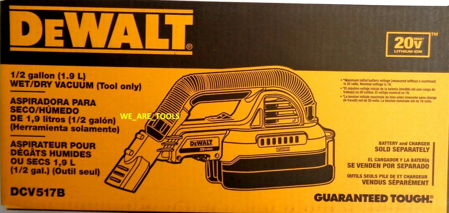 Dewalt DCV517B 20V Cordless Battery Vacuum 20 volt W/ Filter 20 Volt | eBay