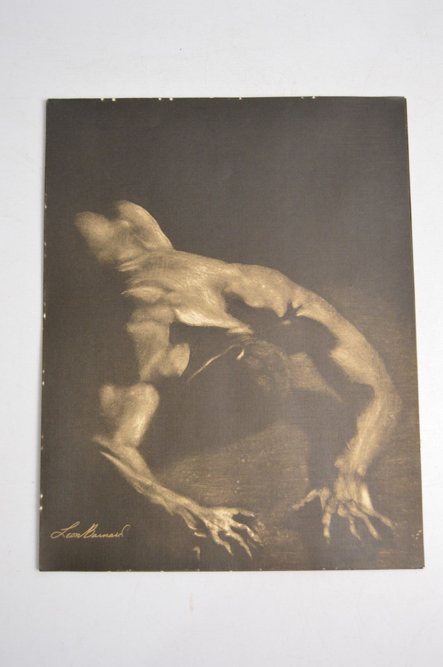 11 Vintage Gay Art Nude Male Prints Leon Barnard THE DEPTH OF MAN Sepia ...