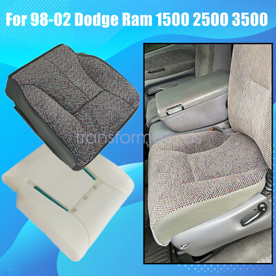 For 1998-2002 Dodge Ram 1500 2500 3500 Driver Bottom Seat Cover & Foam ...