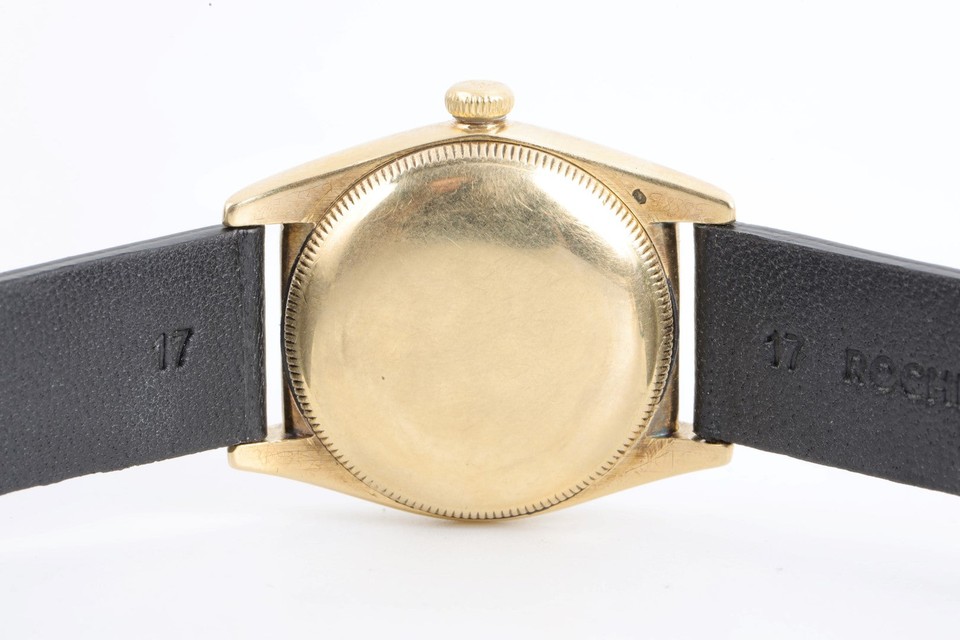 Rolex Oyster Perpetual "Bubble Back" 5015 14K Yellow Gold 32mm Men's ...