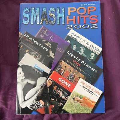 Smash Pop Hits 2002 Sheet Music Song Book Easy Piano Warner Bros Music ...