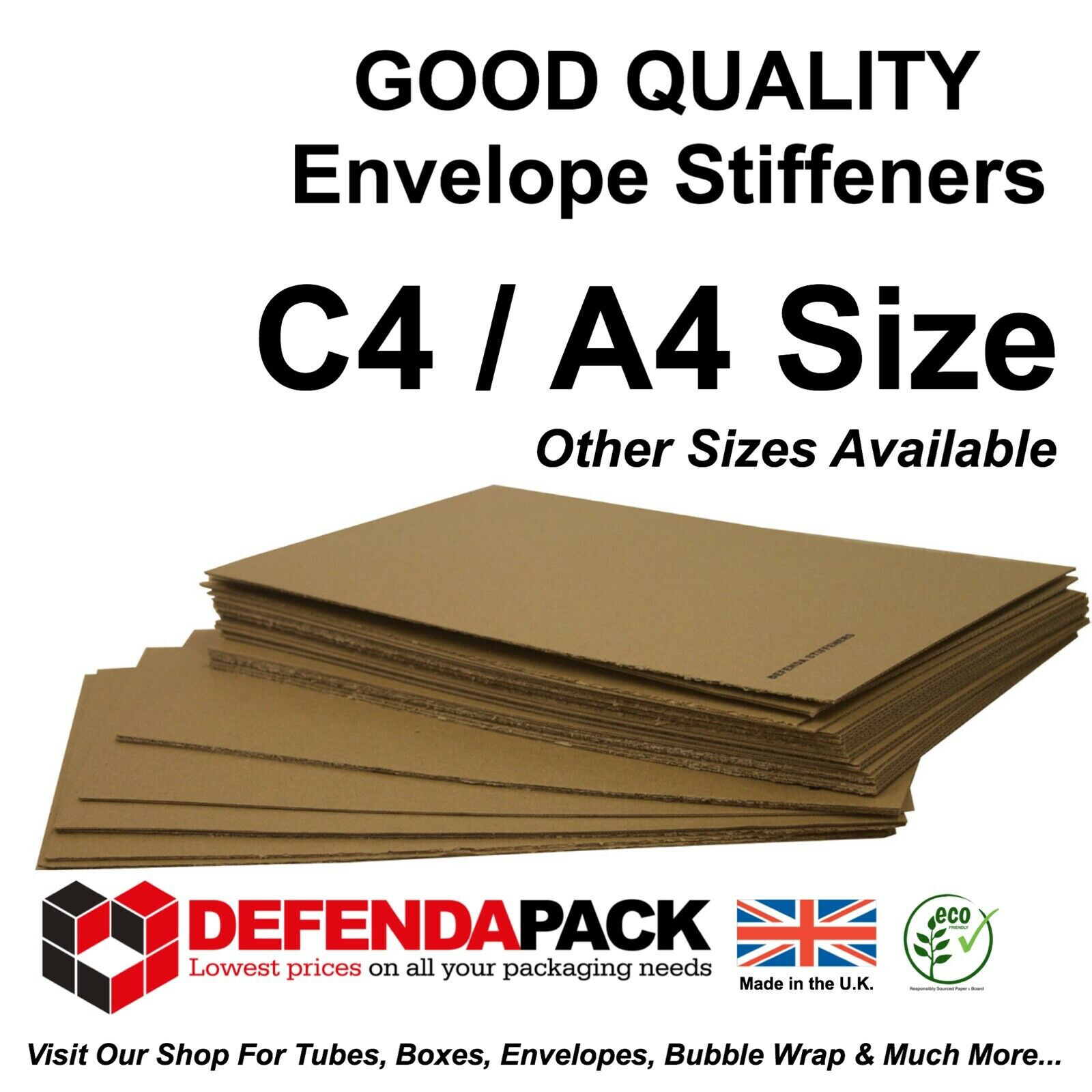 ENVELOPE STIFFENERS 250 Strengtheners for A4 C4 Envelopes – Strong ...