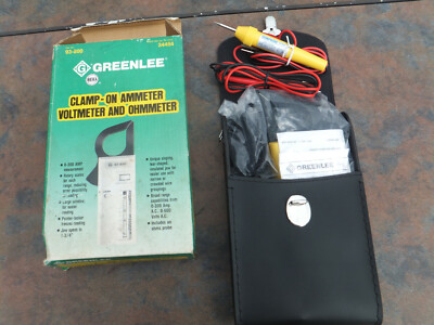 NOS In Box Greenlee 93-800 Clamp-On Ammeter Voltmeter & Ohmmeter | eBay