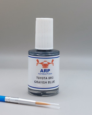 For Toyota Code 8R3 Greyish Blue Auto Touch Up Paint +Free Fine Tipped ...