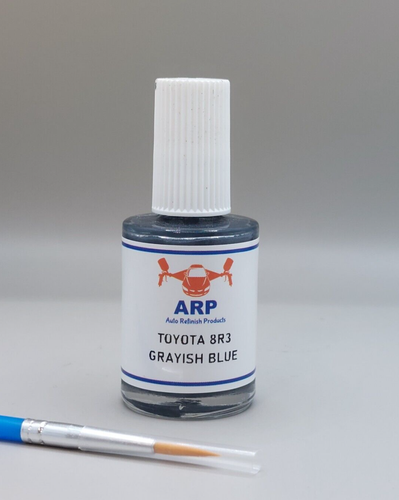 For Toyota Code 8R3 Greyish Blue Auto Touch Up Paint +Free Fine Tipped ...