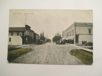 Brandon Wisconsin Postcard Main Street 1908 WI | eBay