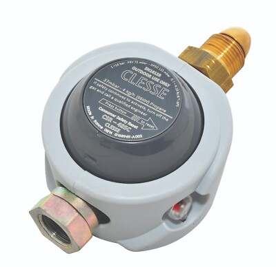 Clesse Single Regulator with CSR OPSO For Static Caravan Gas LPG ...