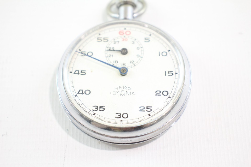Nero Lemania British Rail Midlands Issued Stop Watch Hand Wind Working ...