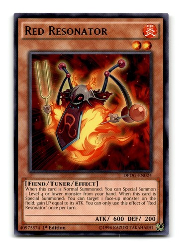 Red Resonator - DPDG-EN024 1st Edition Rare - YuGiOh-LP | eBay