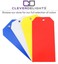 Yellow Plastic Tags - 4.75" x 2.375" - 100 Pack - Waterproof and Tear ...