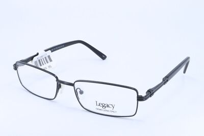 Legacy MM1011 Black Rectangle Men Full Rim 55-18-145 Eyeglasses Frames ...