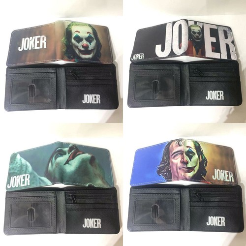 Comics Joker Bifold Wallet Cosplay Purse Card ID Holders Coin Pocket ...
