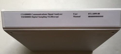 Tektronix CSA8000B & TDS8000B User Manual P/N 071-1099-00 *NEW* | eBay