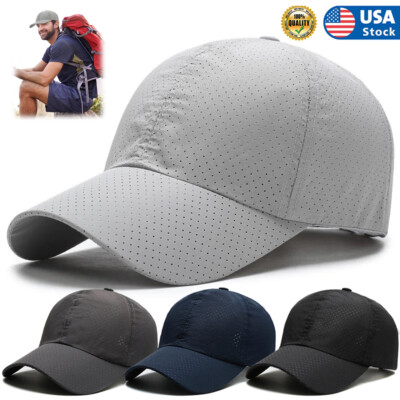 Oversize Baseball Caps Quick Dry Mesh Sports Hat Lightweight Running ...