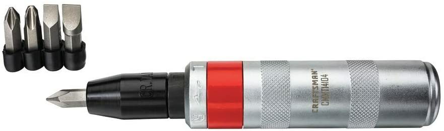 New Craftsman Hand Impact Tool Set 3/8" Inch Drive 3(+) 2(-) = 5 Bits ...