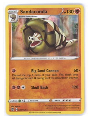 Sandaconda 82/163 Holo Rare TCG Pokemon Battle Styles NM 0222#262 | eBay