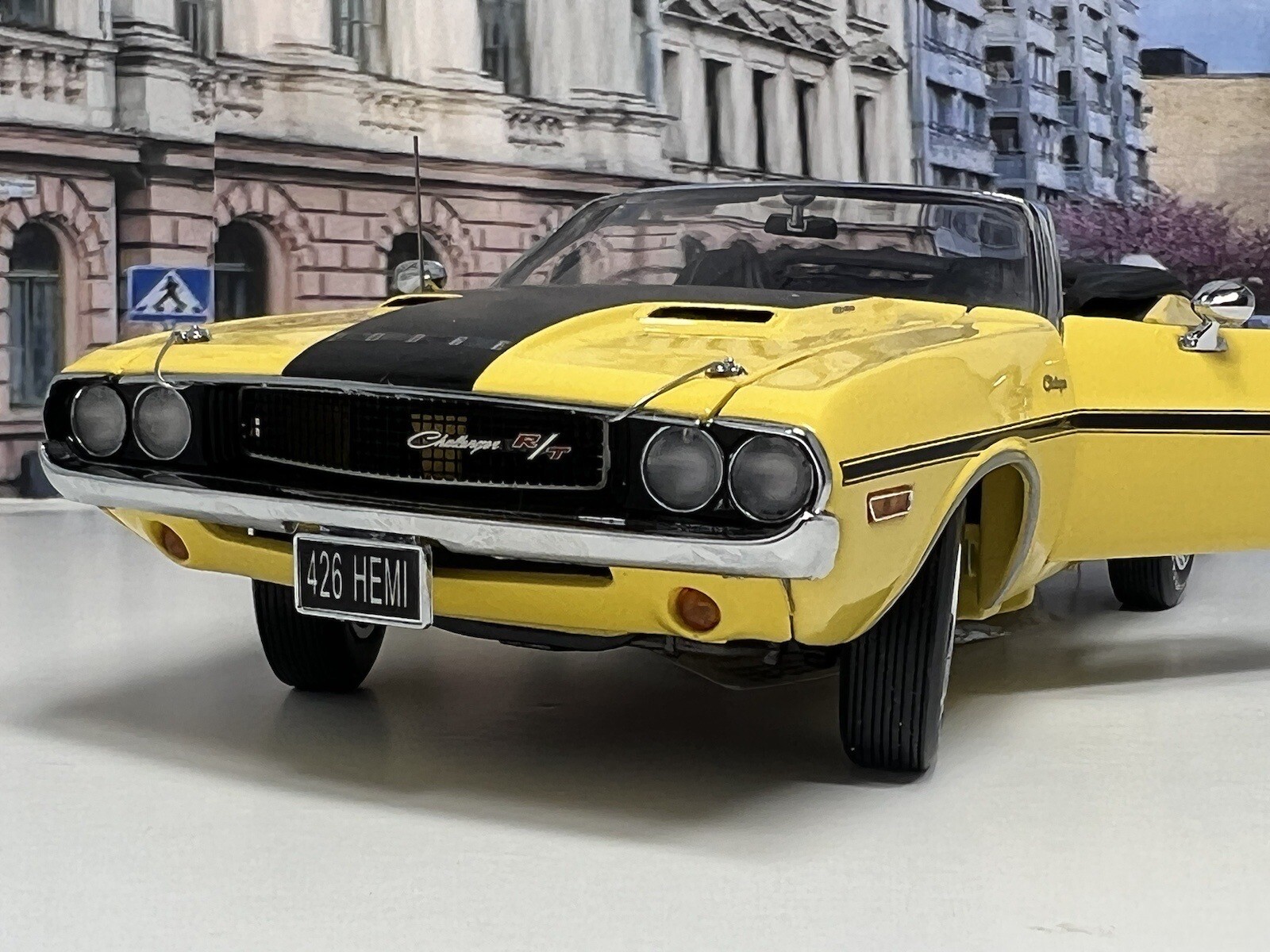 Franklin Mint 1970 Dodge Challenger R/T 426 Hemi yellow | eBay