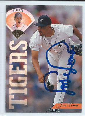 Jose Lima (deceased) signed 1995 Donruss Rookie Detroit Tigers ...