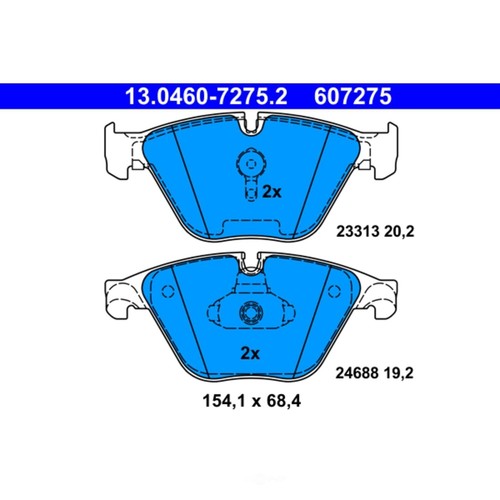 Disc Brake Pad Set-Original Disc Brake Pads ATE 607275 | eBay