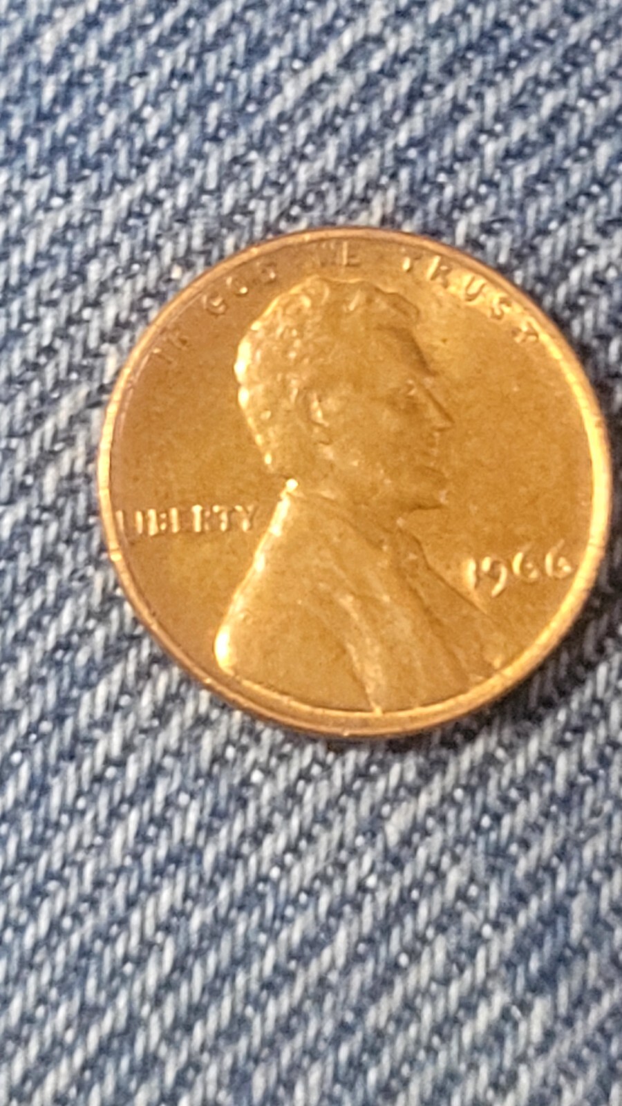 1966 Penny No Mint Mark - Lincoln Memorial Cent - L Error | eBay