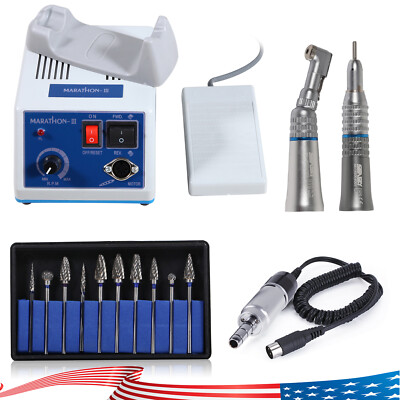 Dentist Lab MARATHON Handpiece 35K RPM Electric Micromotor Polisher 10 ...