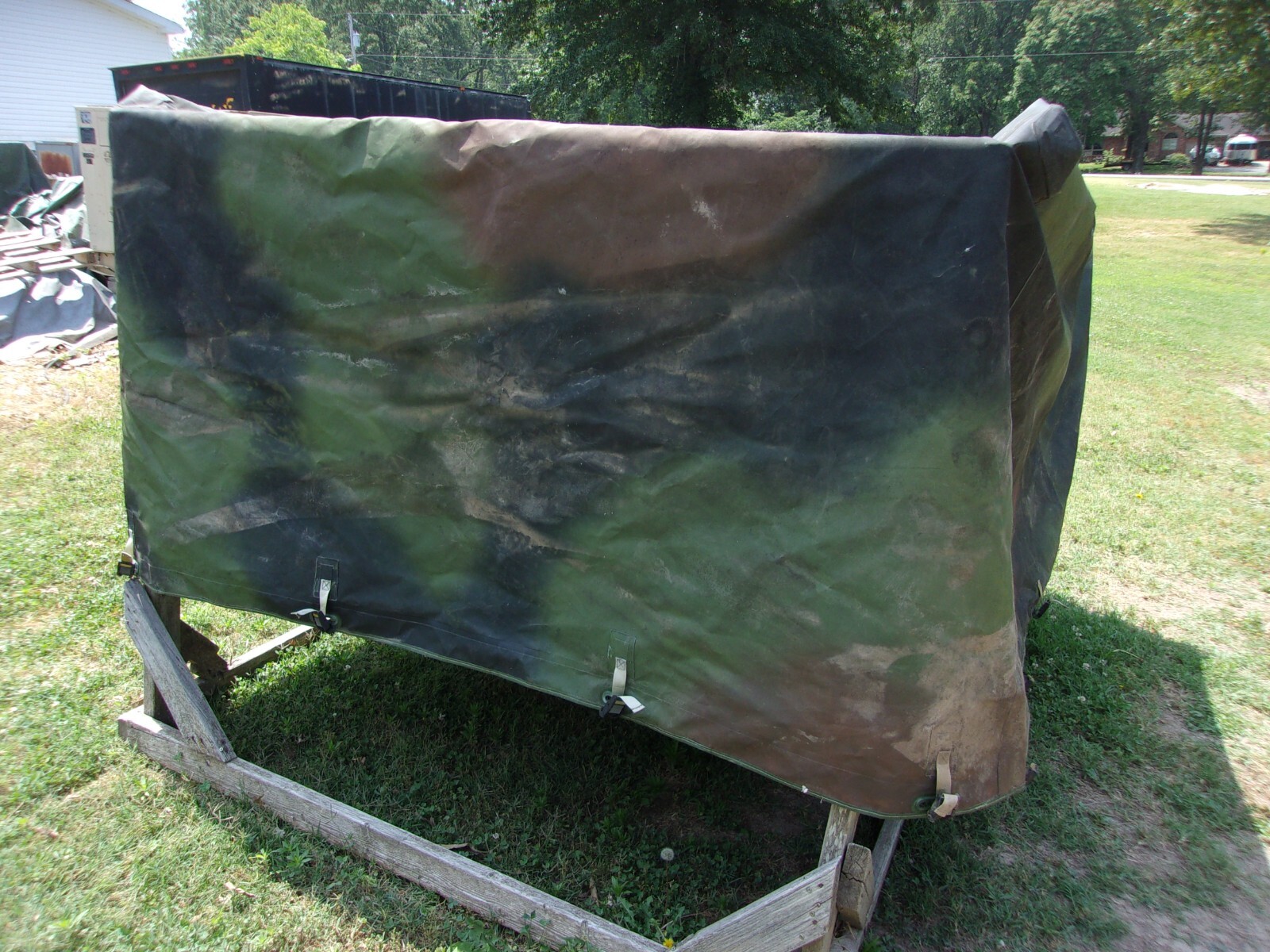 MILITARY SURPLUS M1101 1102 CARGO TRAILER COVER 12470989-1 TRUCK CAMO ...