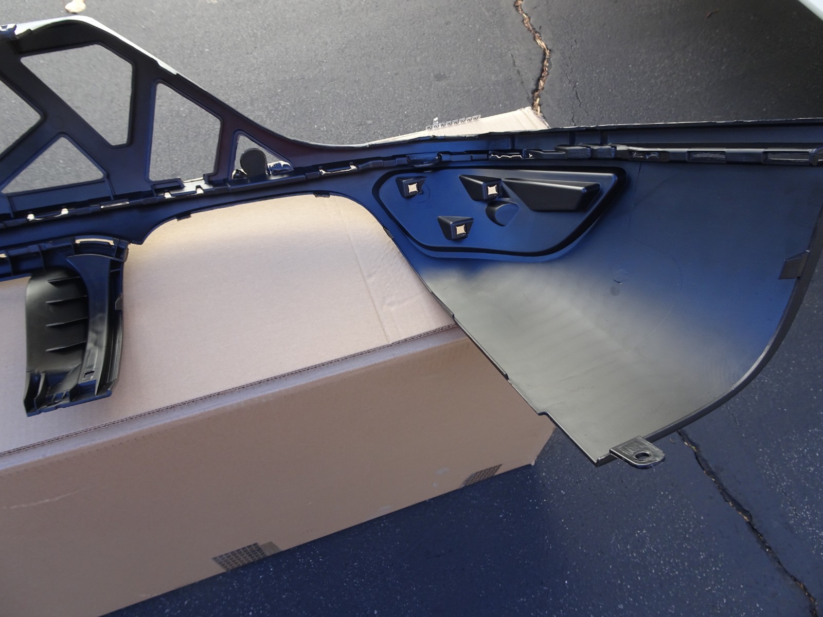 PORSCHE CAYENNE 2015 - 2017 REAR BUMPER SPOILER COVER 958505521009 B9 ...