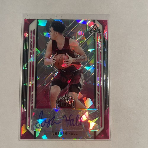2022 Leaf Metal JORDAN HALL Rookie AUTO Pink /15 St Joseph's #BA-JH2 | eBay