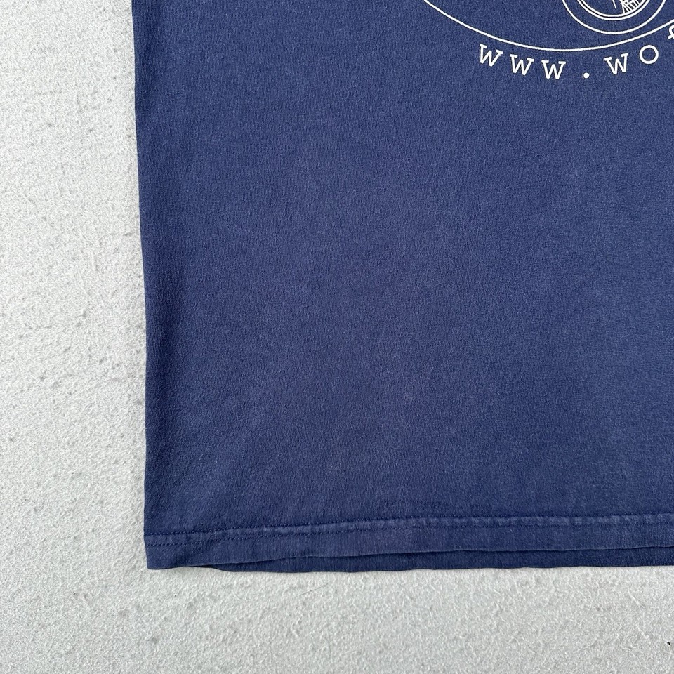 Vtg 90s Women Of Freestyle BMX Shirt Large Blue Biker Skater Grunge ...