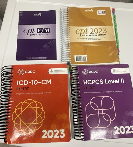 AAPC Medical Coding Books 2023 - VERY GOOD - CPT, HCPCS II, ICD-10-CM ...