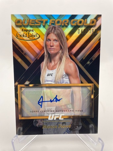 Manon Fiorot 2024 Topps Gold Label UFC Quest For Gold Auto 49/199 | eBay