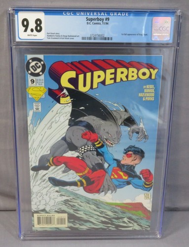 SUPERBOY #9 (King Shark 1st appearance) CGC 9.8 NM/MT DC Comics 1994 ...