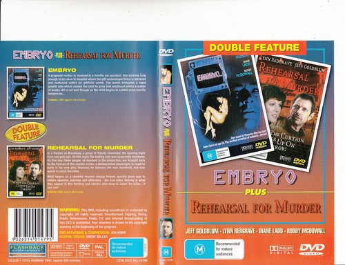 Embryo-1976-Rock Hudson/Rehearsal For Murder-1982-2 Movie-DVD | eBay