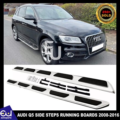 FOR AUDI Q5 SIDE STEPS RUNNING BOARDS OEM STYLE NEW STAINLESS PAIR 2008 ...