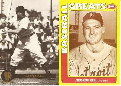 2 DIFFERENT BASEBALL CARD LOT OF GEORGE KELL 557 | eBay
